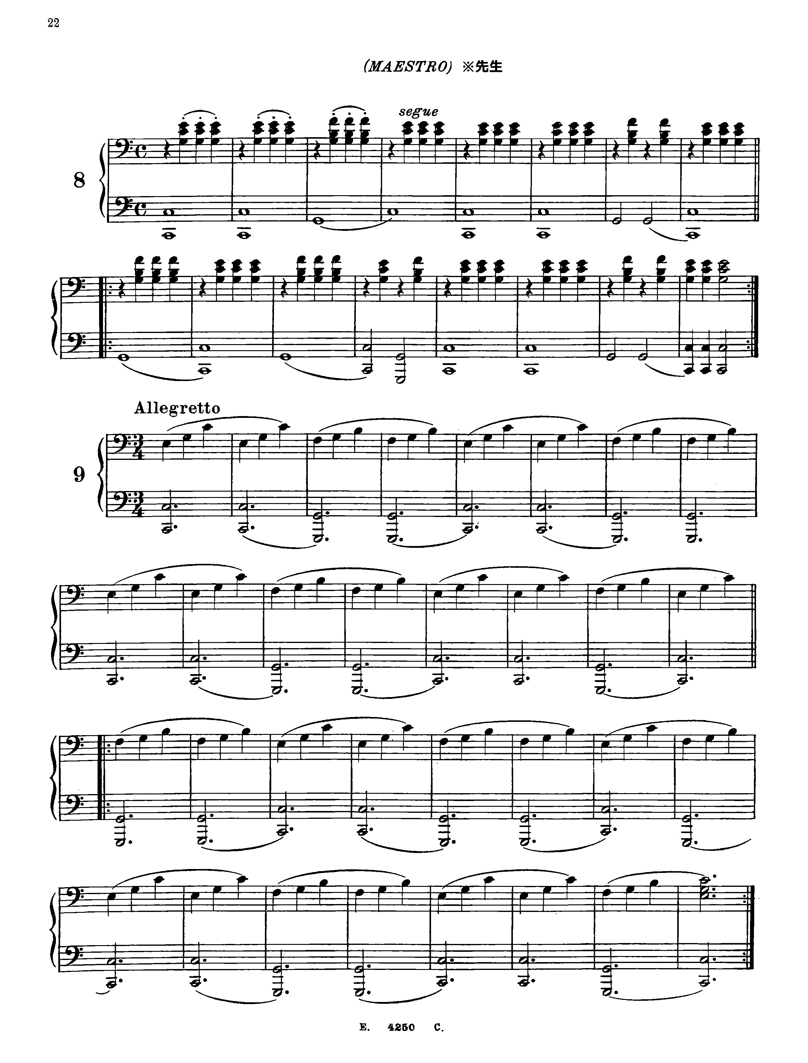 [PIANO]Ferdinand Beyer : Elementary Method for Piano Op.101 No.9 (Both ...