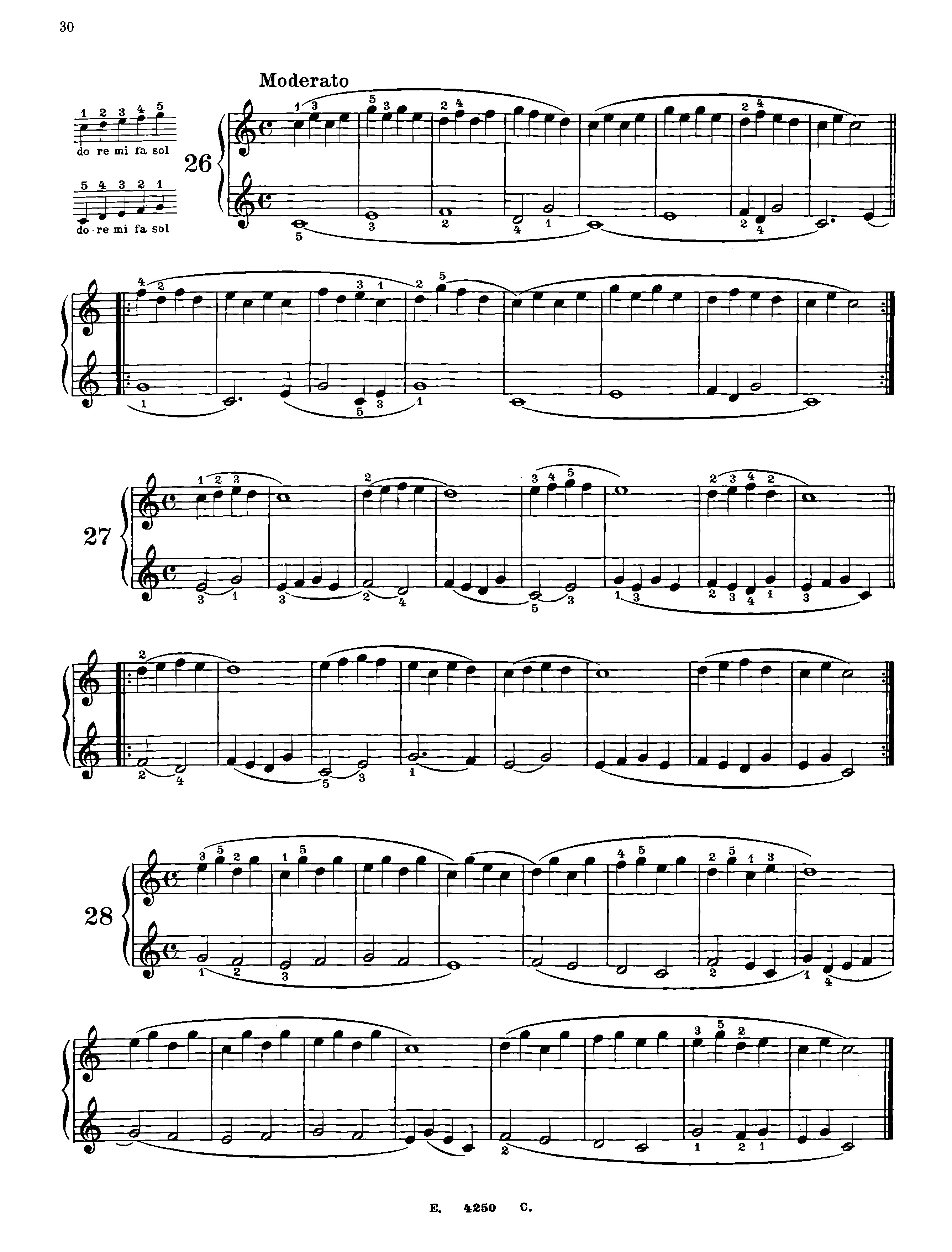 [PIANO]Ferdinand Beyer : Elementary Method for Piano Op.101 No.28[Free ...
