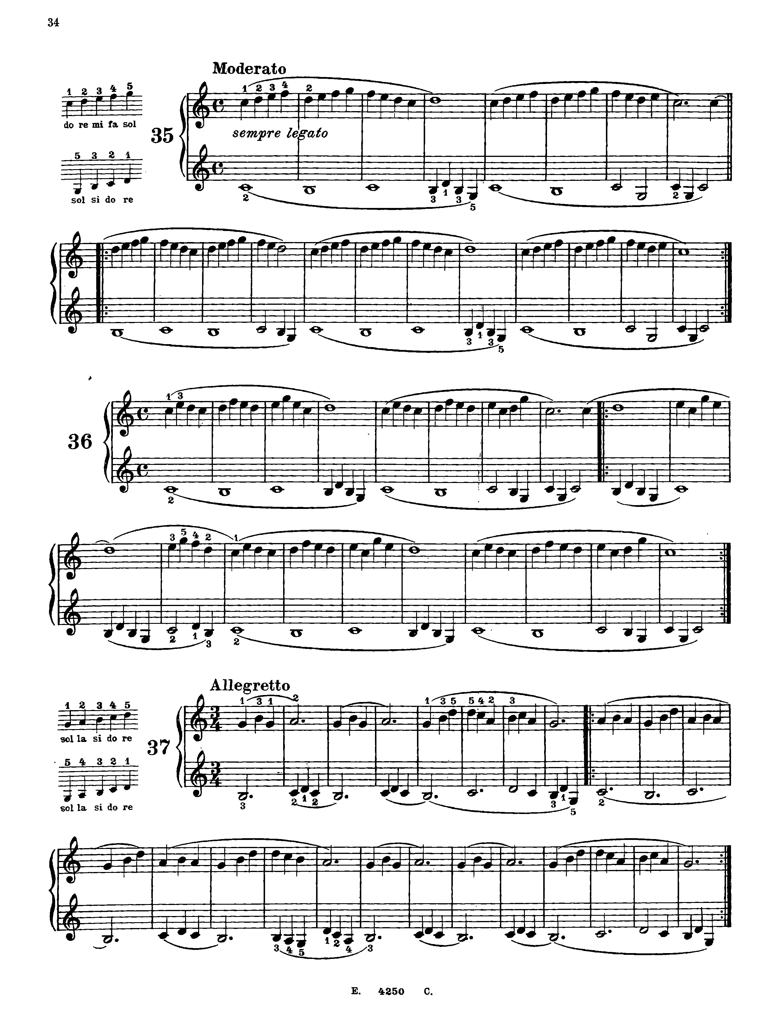 [PIANO]Ferdinand Beyer : Elementary Method for Piano Op.101 No.37 ...