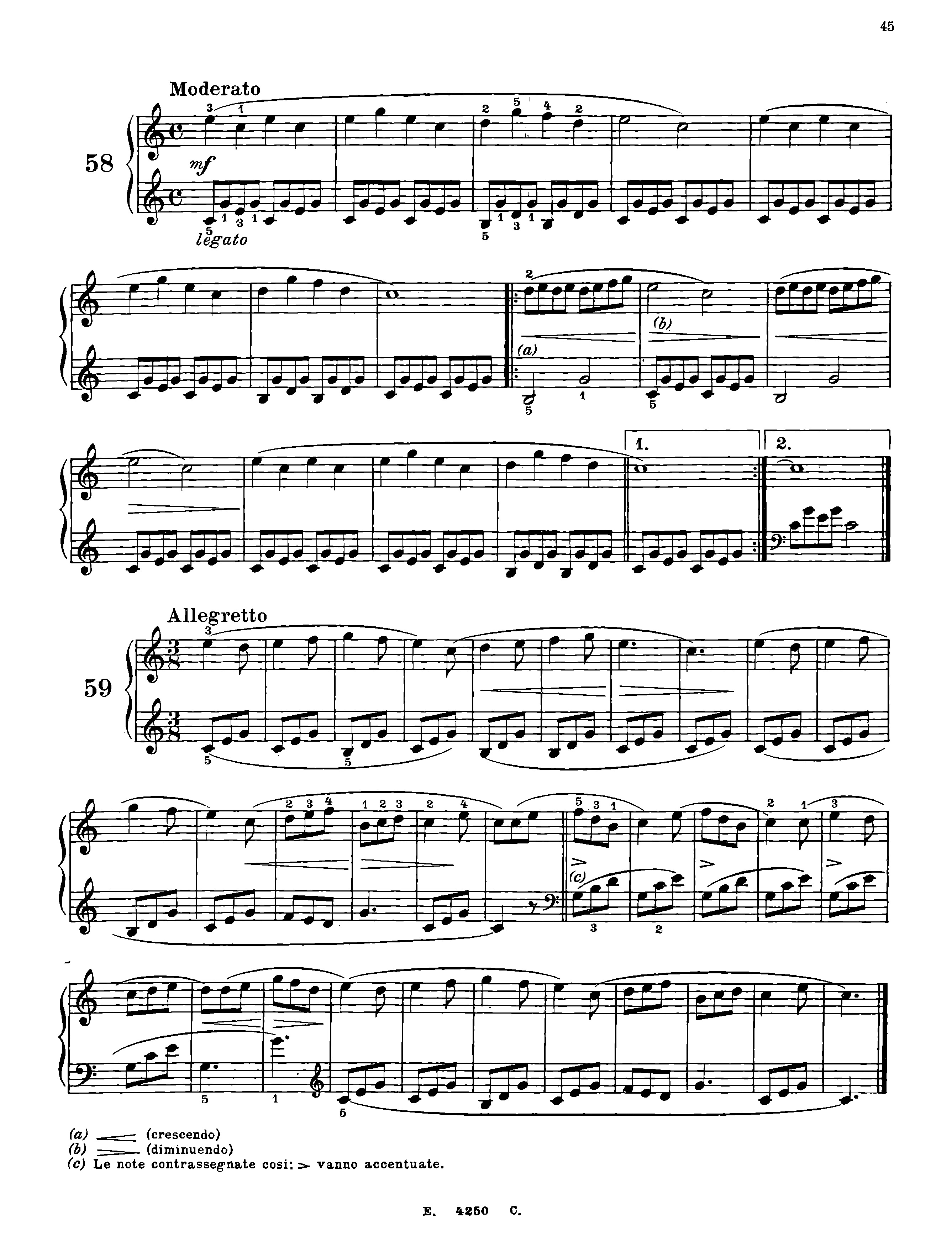 [PIANO]Ferdinand Beyer : Elementary Method for Piano Op.101 No.58[Free ...