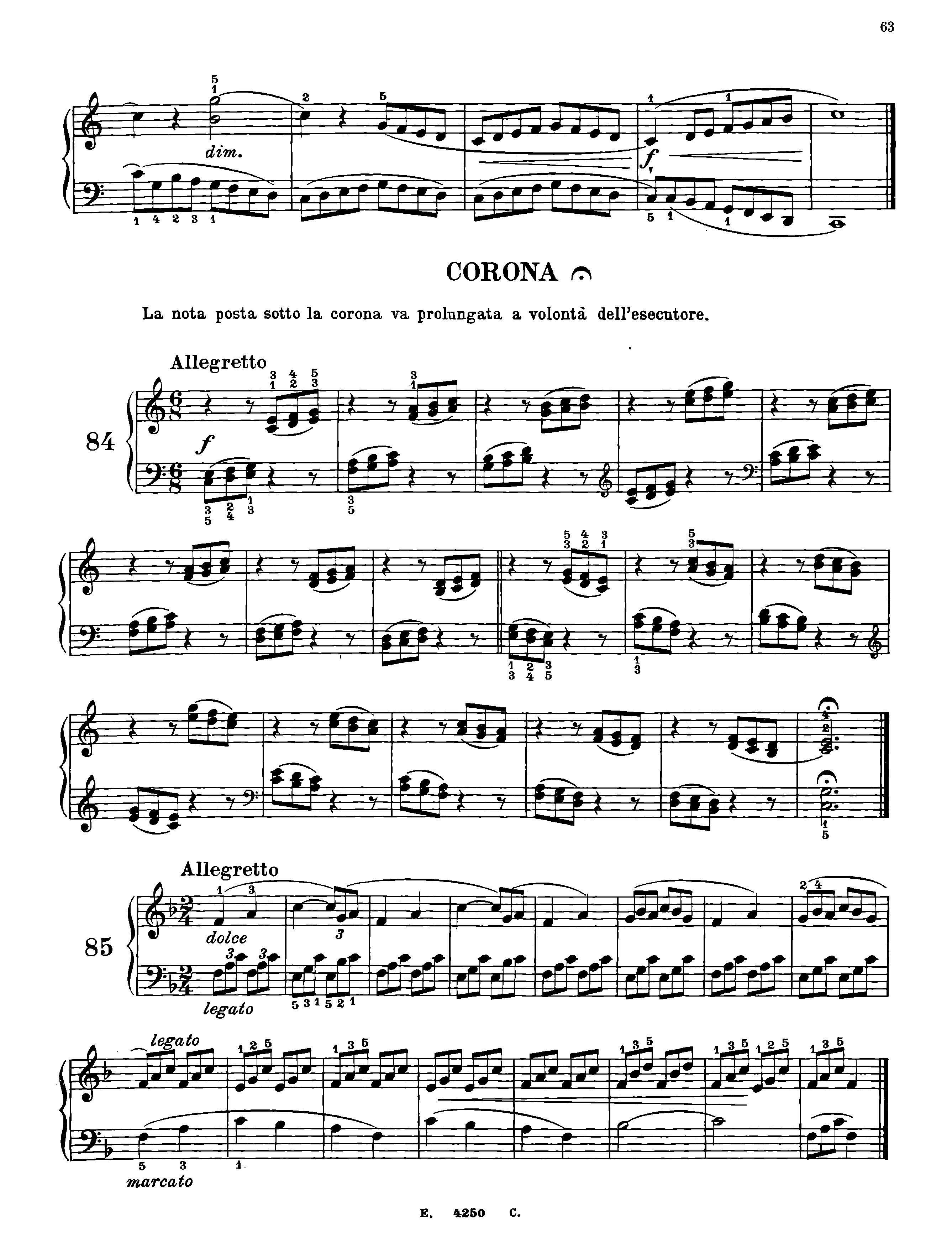 [PIANO]Ferdinand Beyer : Elementary Method for Piano Op.101 No.85[Free ...