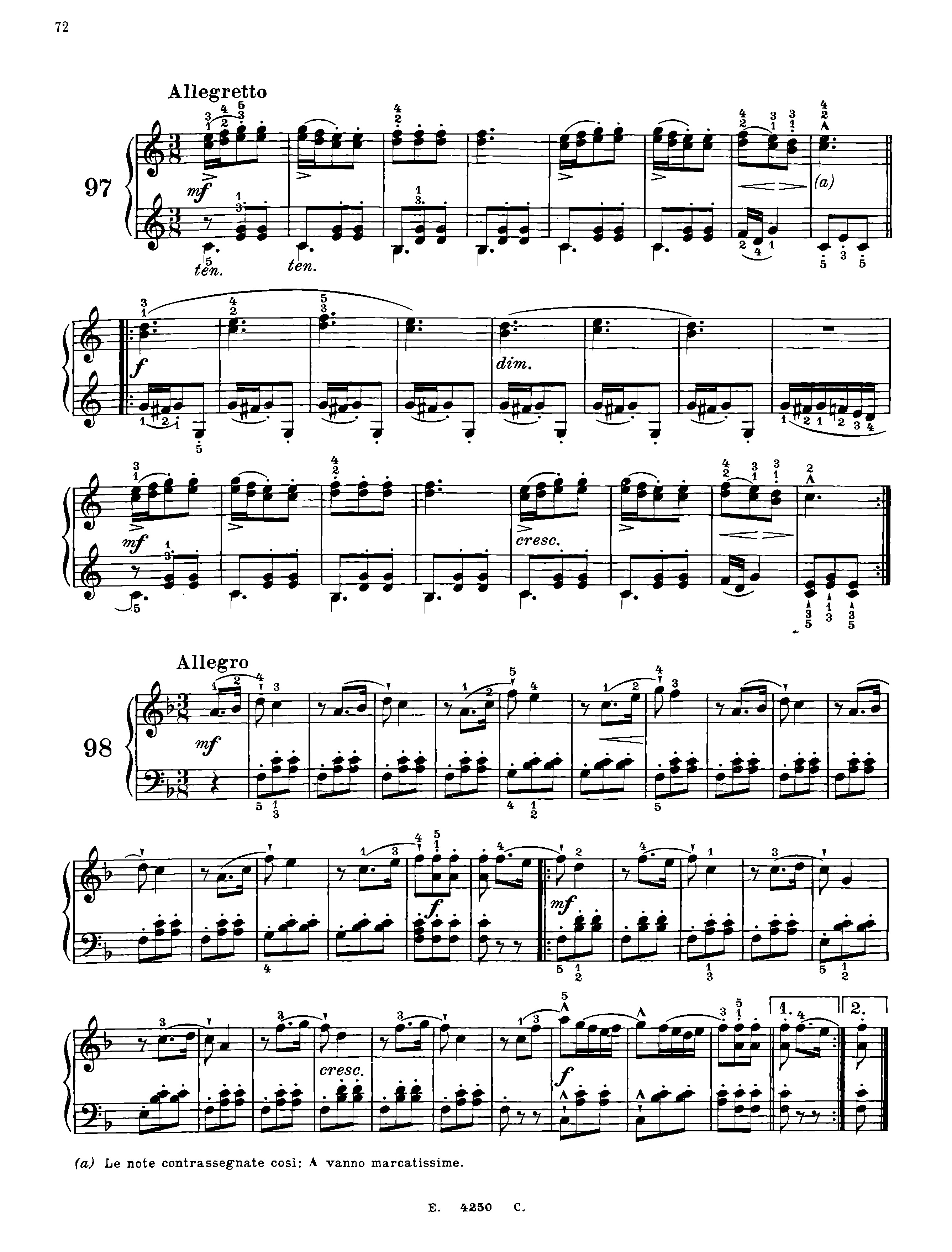 [PIANO]Ferdinand Beyer : Elementary Method for Piano Op.101 No.97 (C ...